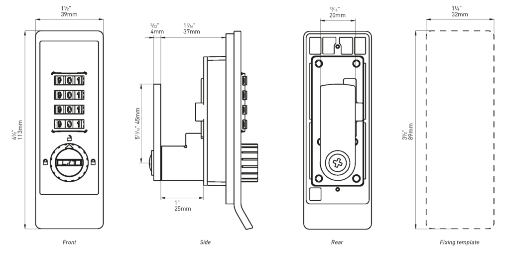 Ojmar COMBI PRO – MECHANICAL LOCKER LOCK