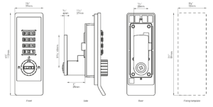 Ojmar COMBI PRO – MECHANICAL LOCKER LOCK
