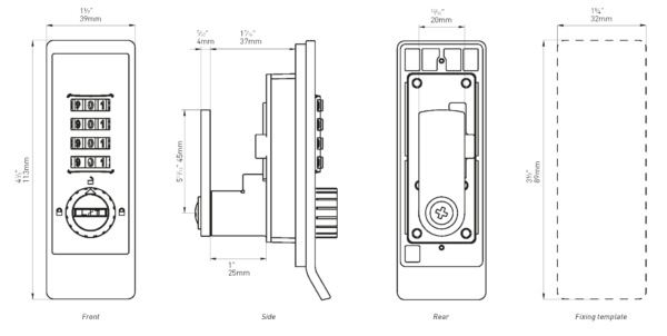 Ojmar COMBI PRO – MECHANICAL LOCKER LOCK